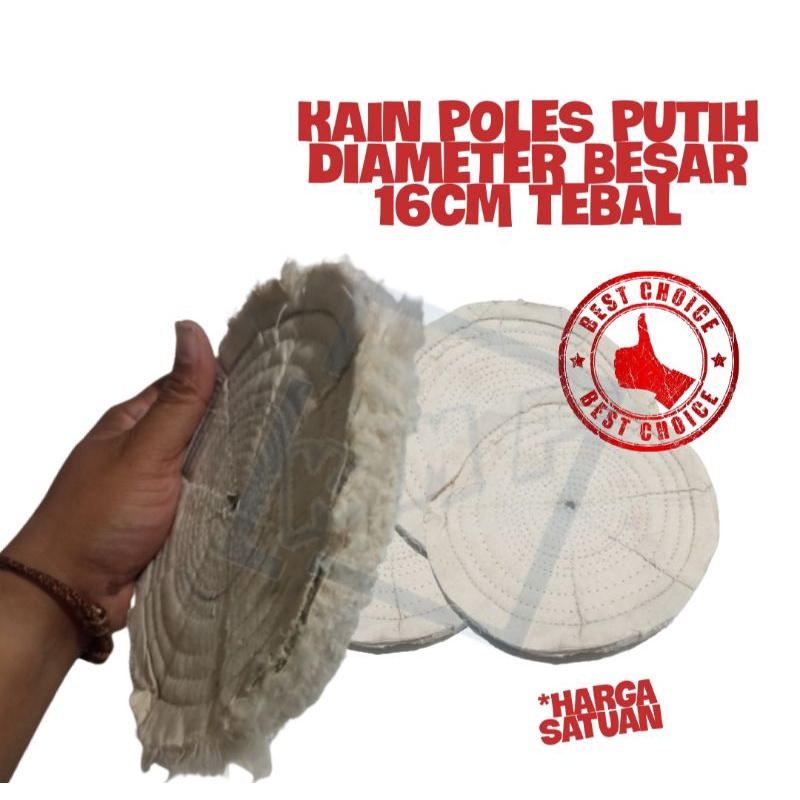 Jual KAIN POLES PUTIH DIAMETER BESAR 16cm TEBAL | Shopee Indonesia