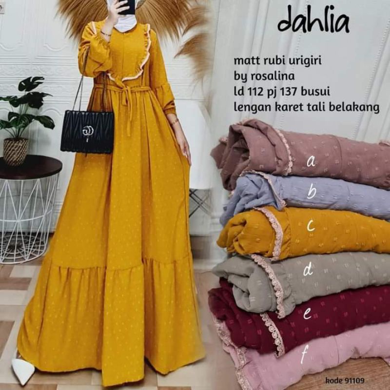 Jual ORIGINAL GAMIS ANDINI TERKINI CRINKEL URAGIRI KERAH KOREA | Shopee ...