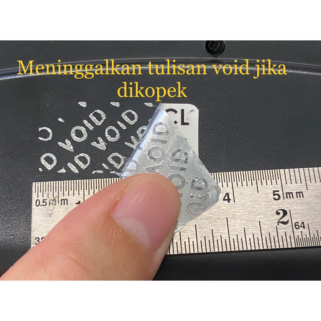 Jual Stiker Custom Segel Void Sticker Seal Silver Waterproof Garansi ...