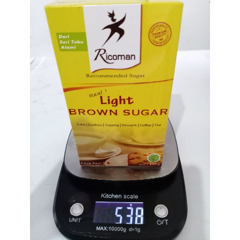 Jual Ricoman Light brown sugar dan Dark Brown sugar 500gr | Shopee ...