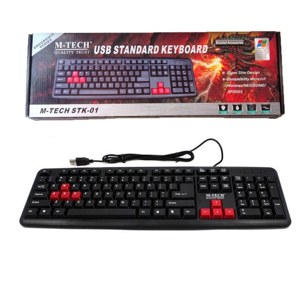 Jual Keyboard USB M-Tech STK-01 ( keyboard KABEL) | Shopee Indonesia