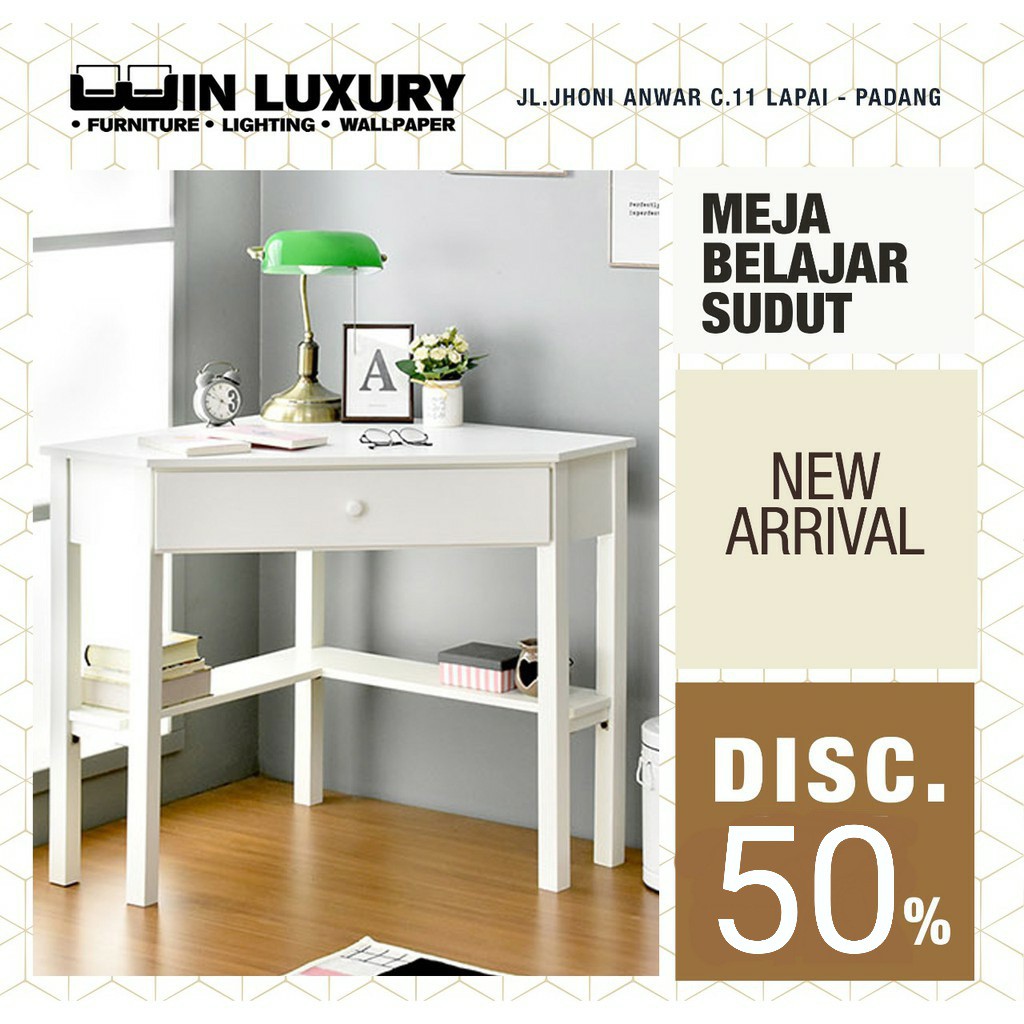 Jual MEJA BELAJAR SUDUT / LV-DK 004 (lv) | Shopee Indonesia