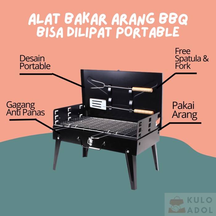 Jual Alat Panggang Bakar Arang Barbeque BBQ Grill Bakaran Pemanggang ...
