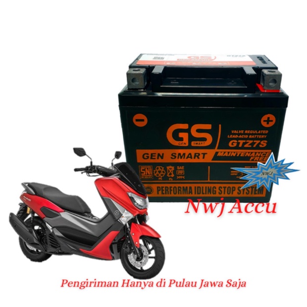 Jual Promo Aki Motor Yamaha NMax Aerox 155 GTZ7S GTZ6S YTZ7S GS MF Aki ...