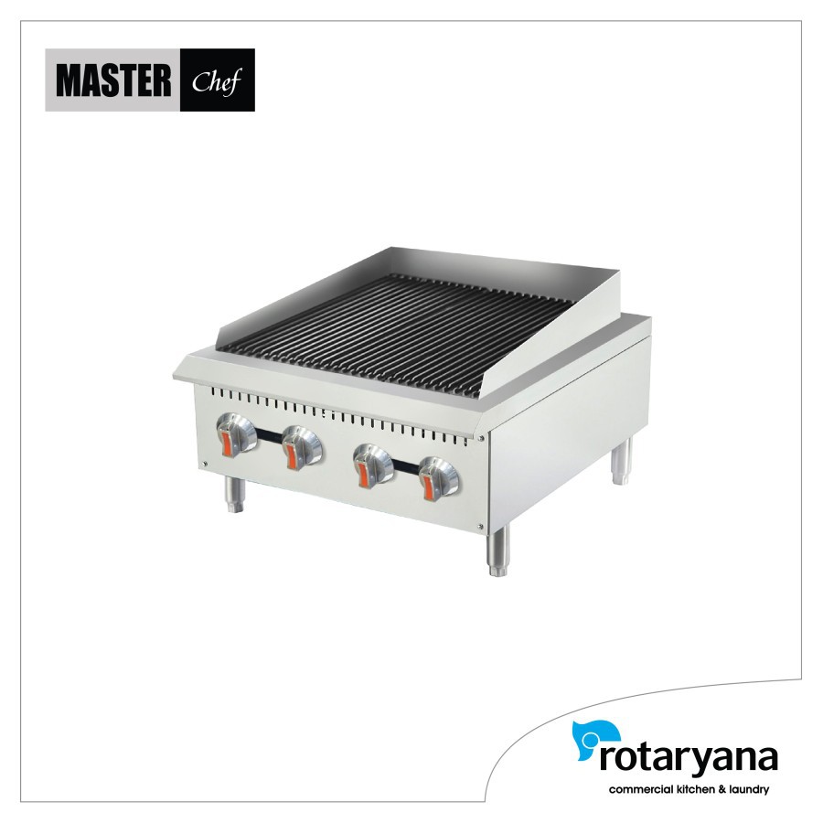 Jual Rotaryana Gas Char Broiler/Grill 24" with Lava Rock/Batu Charcoal ...