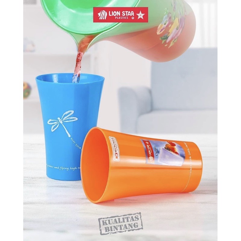 Jual Carina Cup 350ml GC-15 | Gelas Plastik Anak Lion Star | Shopee Indonesia