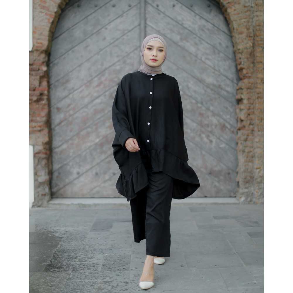 Jual Ready Mybamus Jauza Oversize Set Black - Toko Pribumi Bisa ...