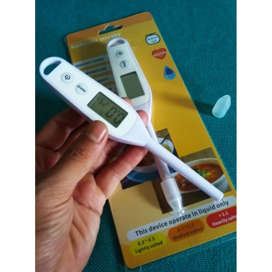 Jual Waterproof Salt Meter Digital Kitchen Salinity Analyzer Food Salt ...