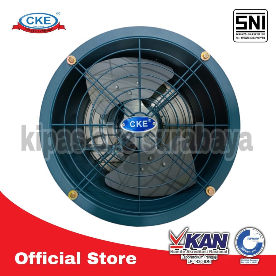 Jual CKE Drum Fan 12 Inch 220 Volt DFL-12/1-YL Blower Gedung | Shopee ...