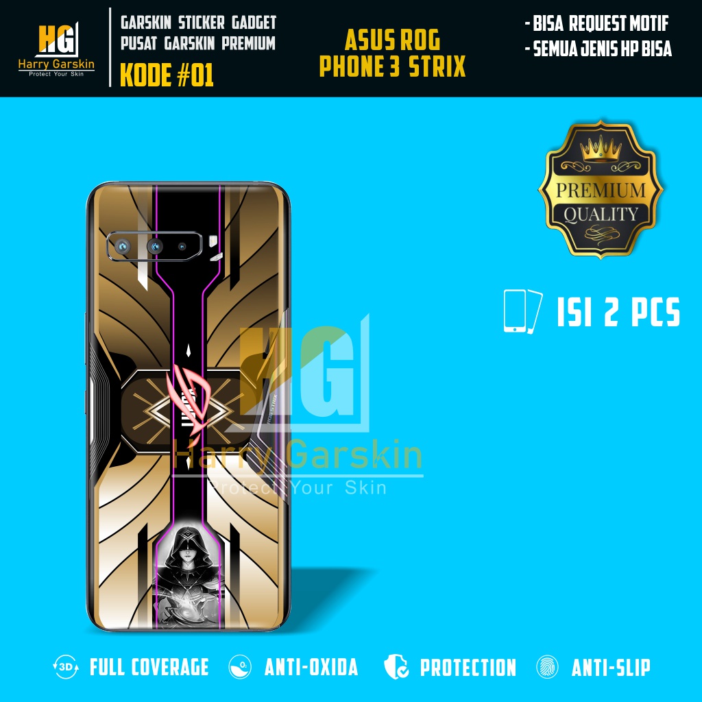 Jual Garskin Sticker Premium ROG Phone 3 Strix Kode #01-05 Bisa Request ...