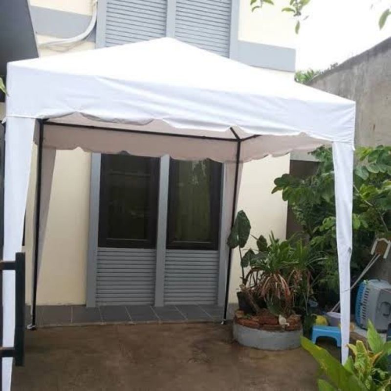 Jual Atap kain terpal tenda cafe model piramdi 2x2 meter | Shopee Indonesia