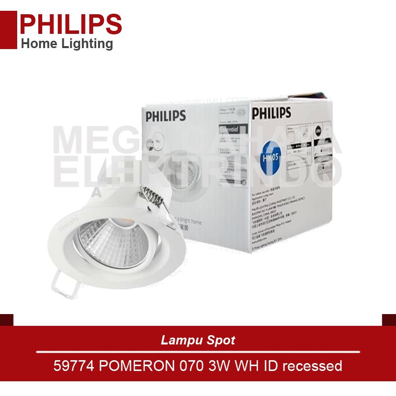 Jual Downlight LED Spot - Philips Pomeron 59774 3 Watt | Shopee Indonesia