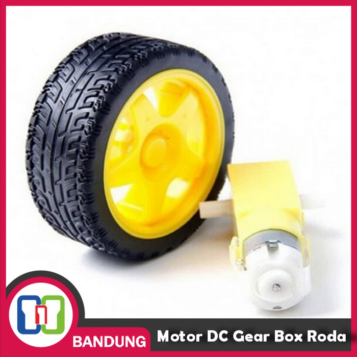 Jual RODA MOTOR DC GEAR BOX SET SMART CAR 1 48 DIY ARDUINO RASPBERRY ...