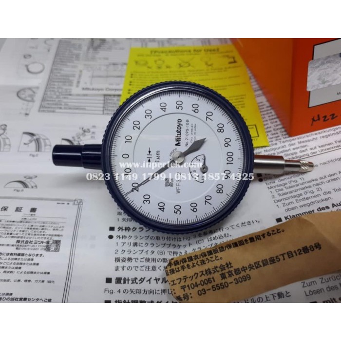 Jual Dial Indicator 2109S-10 Mitutoyo 0.001mm Pick Test Dial Indikator ...