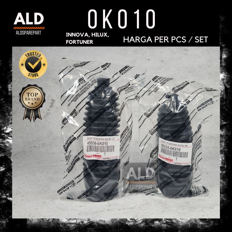 Jual Karet Boot Stir Rack Steering Innova Hilux Fortuner Rh Lh(45535 ...
