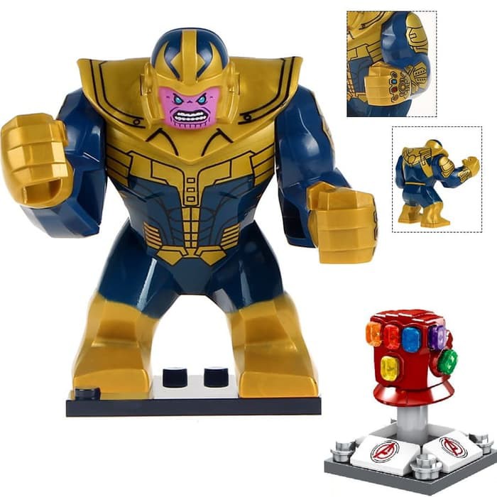 Jual Marvel Avengers Thanos + 6 Infinity Stone Gauntlet War Lego ...