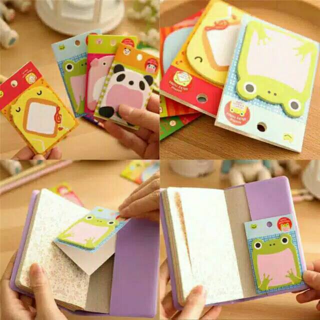 Jual Memo post it binatang lucu.pembatas buku. Sticky note. Post it ...