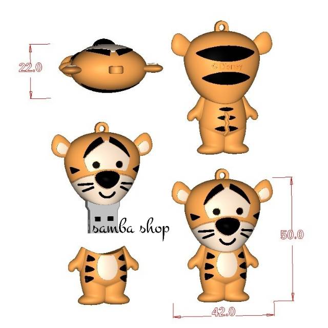 Jual FLASHDISK KARAKTER LUCU DAN UNIK TIGER ORIGINAL (POOH FRIEND ...