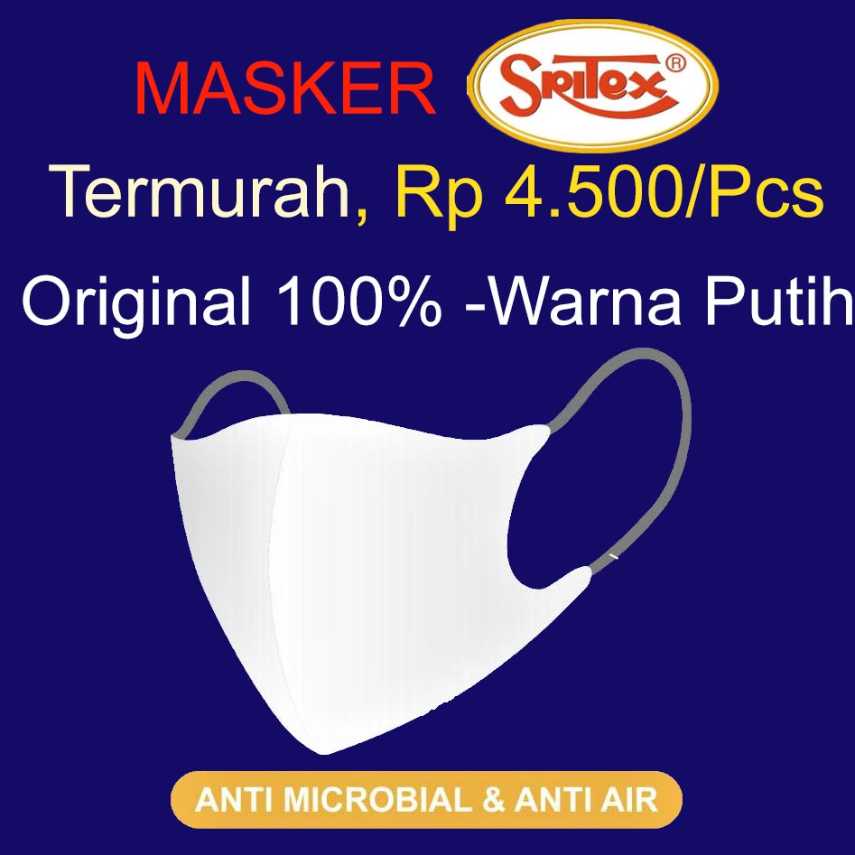 Jual Masker SRITEX Masker Kain 2 LAPIS (ANTI MIKROBA DAN ANTI AIR ...