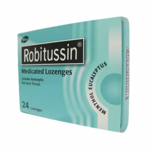 Jual Robitussin Medicated Lozenges - Menthol Eucalyptus (24 lozenges ...