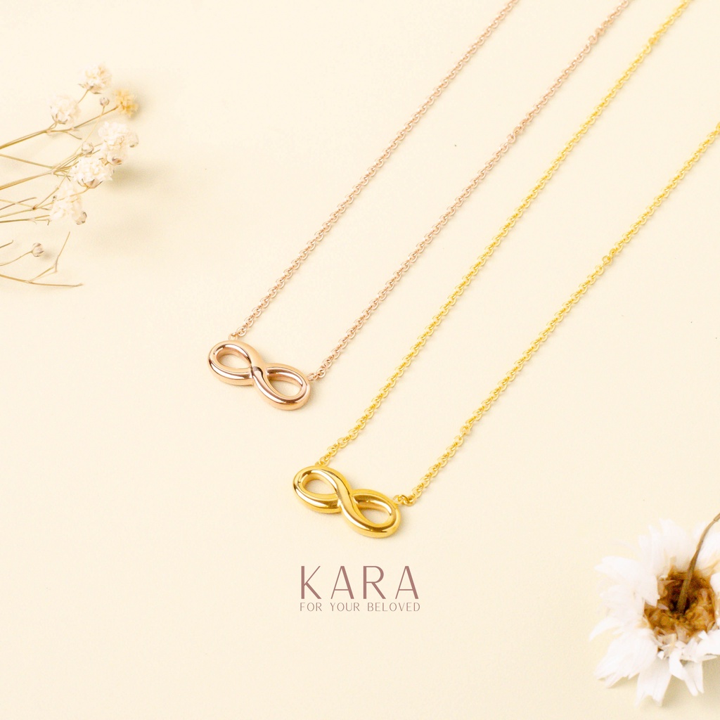 Jual KARA - Kalung Titanium Anti Karat Anti Hitam - Infinity L | Shopee ...