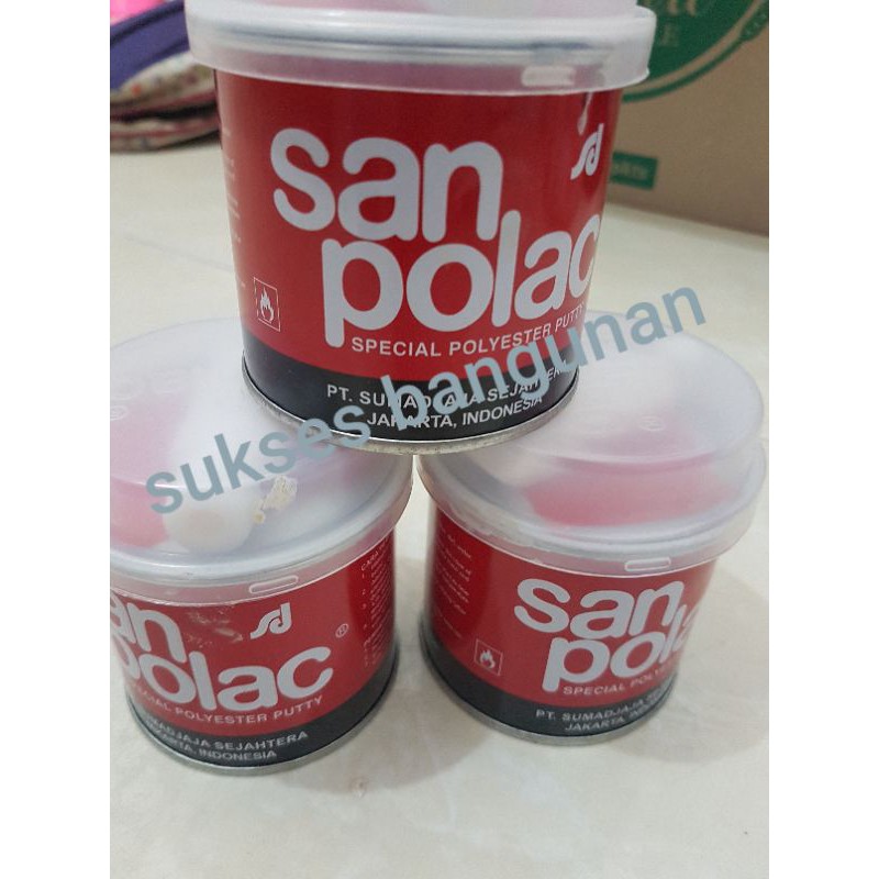 Jual DEMPUL SANPOLAC 250gr/special polyester putty | Shopee Indonesia