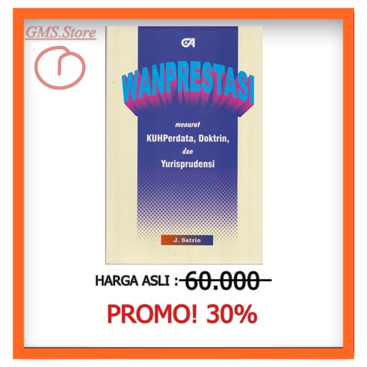 Jual WANPRESTASI MENURUT KUHPERDATA, DOKTRIN, DAN YURISPRUDENSI ...