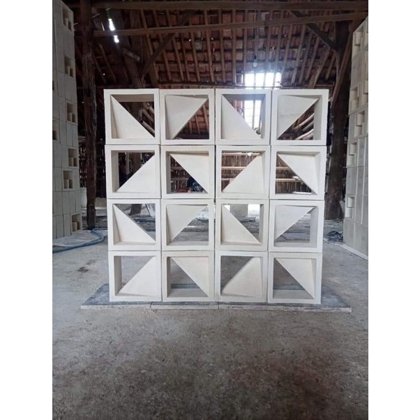 Jual Roster beton minimalis motif segitiga horizontal | Shopee Indonesia