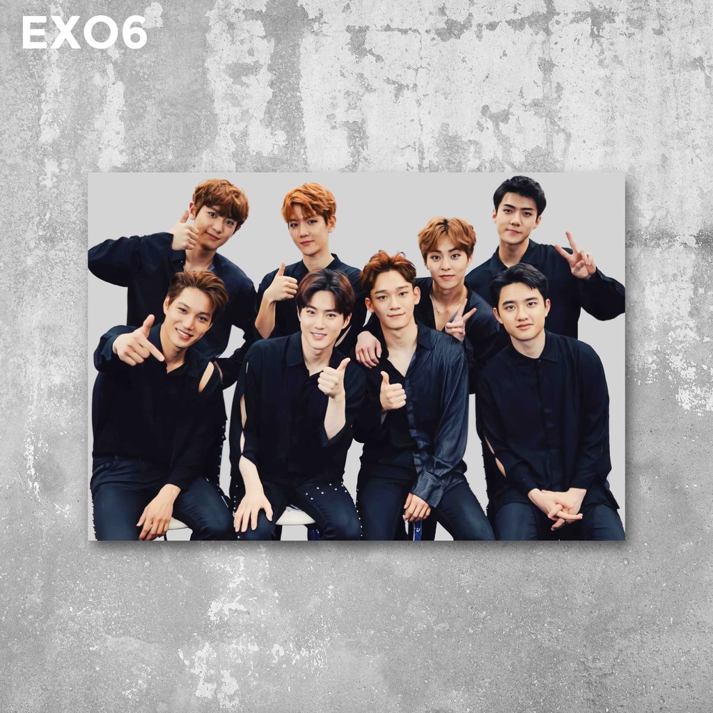 Jual Poster EXO Kayu A4 EXO6 | Shopee Indonesia