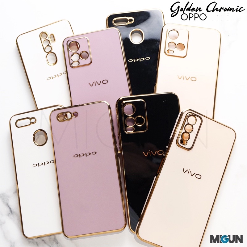 Jual Oppo 6d Golden Chromic Case For Oppo A5s A12 A11k A7 A3s C1 A1k C2