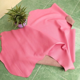 Jual Kulit Sapi asli Jenis Milled / Motif Jeruk Warna Baby pink Ukuran ...