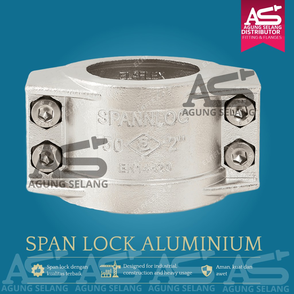 Jual Klem Pesawat Spanlock 2 inch Span Lock Aluminium 2" | Shopee Indonesia