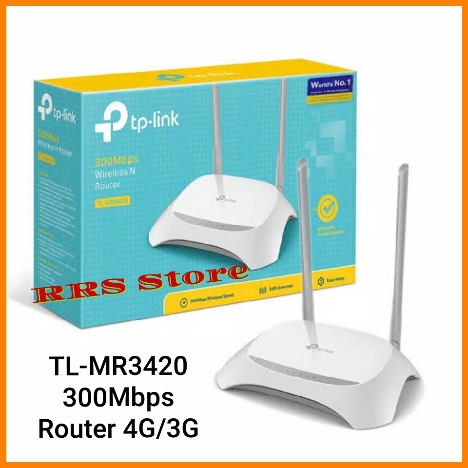 Jual TP-LINK TL-MR 3420 WIFI Router 4G/3G DUA ANTENA GARANSI 1 TAHUN ...