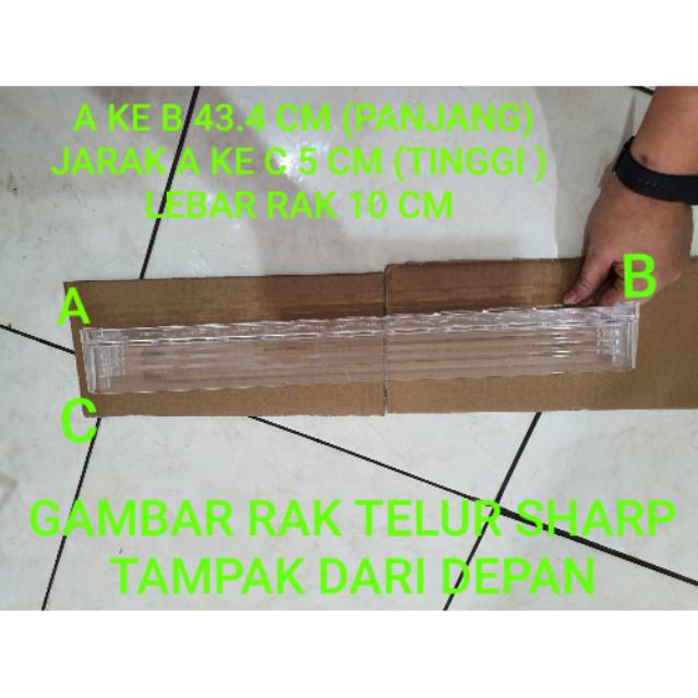 Jual Rak Telur Sharp Original Ukuran Besar Sidoarjo RTB1 | Shopee Indonesia