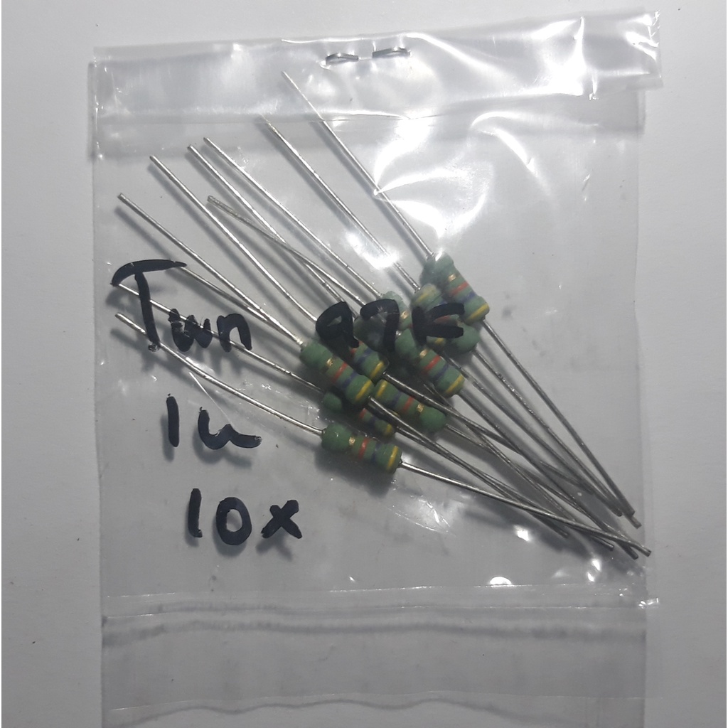 Jual 5PCS Resistor 1Watt 47K - 1K 1K2 1K5 2k2 2,2K 2,7K 2K7 3K3 4K7 6K8 ...