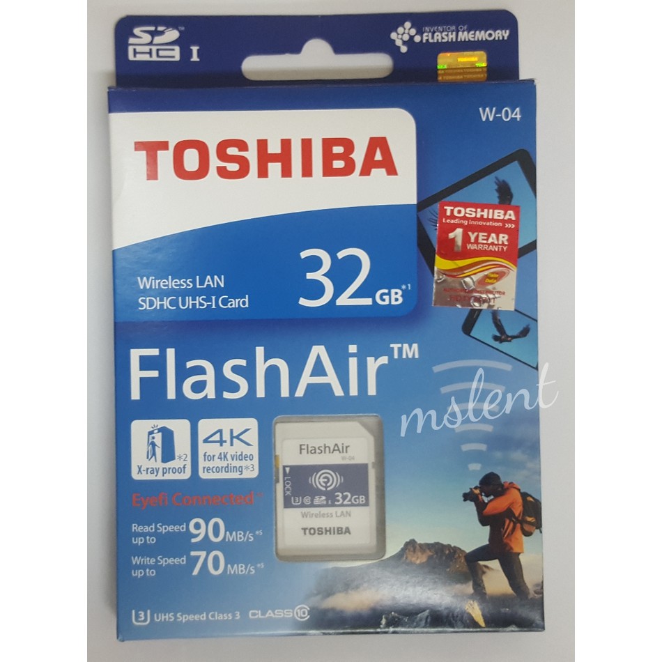 Jual Toshiba FlashAir Wifi Card 32GB GARANSI RESMI | Shopee Indonesia