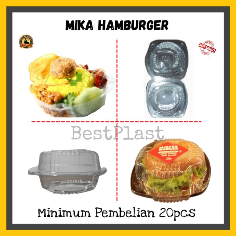 Jual Mika Burger / Mika nasi kuning mini / Mika HB Tebal harga per pcs ...