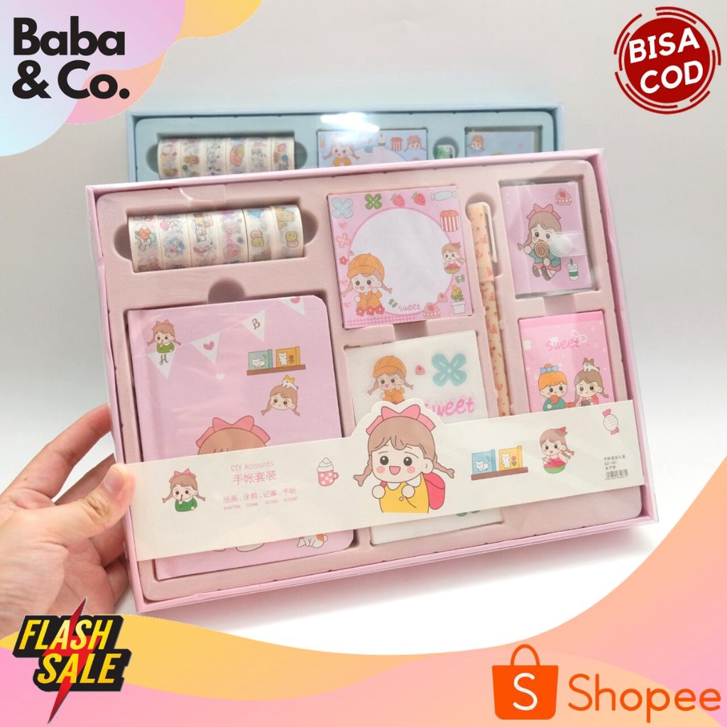 Jual PAKET JURNAL 1 SET ISI 7 PCS PAKET MURAH BUKU HARIAN ALAT TULIS ...