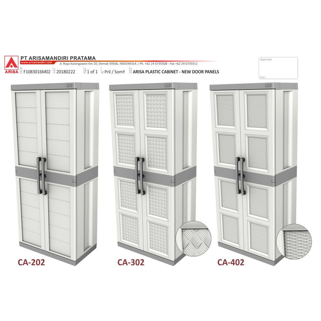 Jual ARISA Lemari Plastik Serbaguna - CA202 / 202A , 302 / 302A , 402 / 402A LEMARI DUA PINTU ...