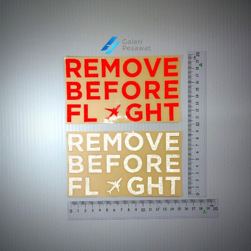 Jual Cutting Sticker REMOVE BEFORE FLIGHT | Shopee Indonesia