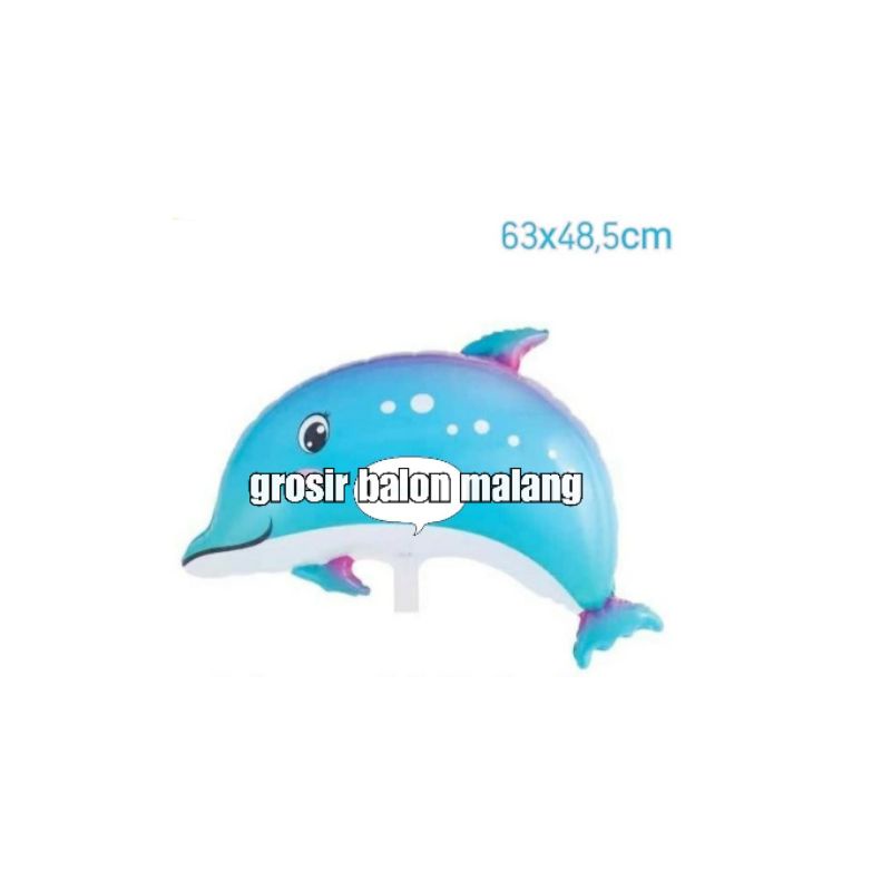 Jual balon ikan lumba dolphin seaworld BIRU | Shopee Indonesia