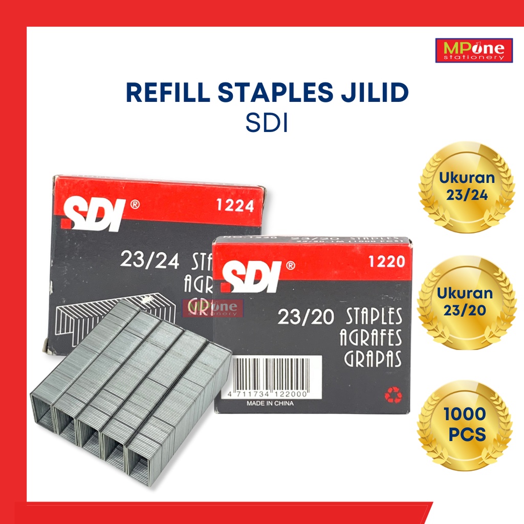 Jual Refill Staples SDI / SDI Staples 23/24 / Isi Staples Jilid SDI ...