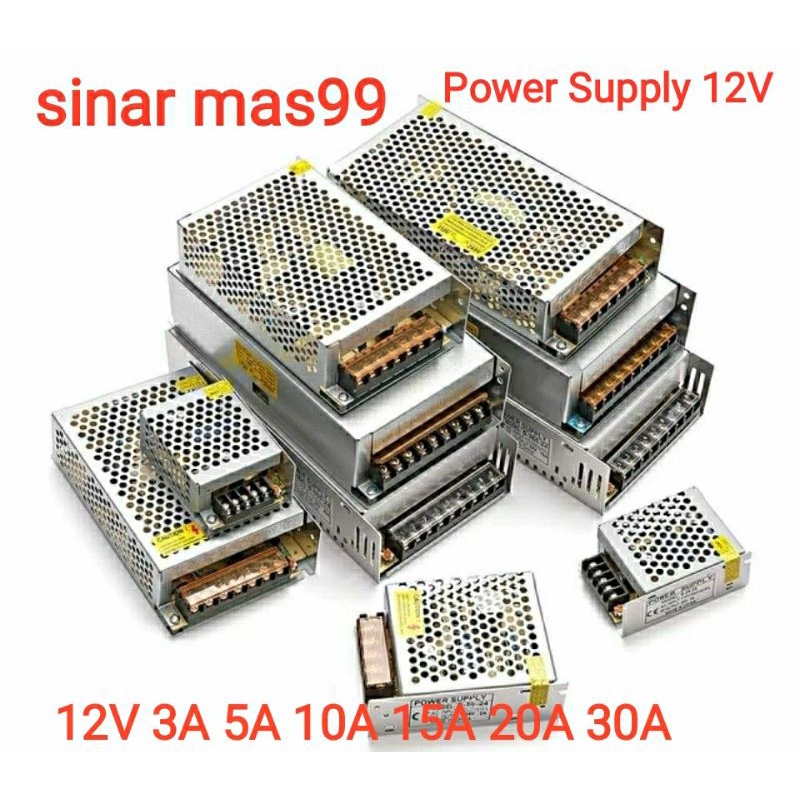 Jual POWER SUPPLY DC 12V-3A/12V-5A BUAT LAMPU STRIP KAMERA CCTV DAN LED 12V ini | Shopee Indonesia