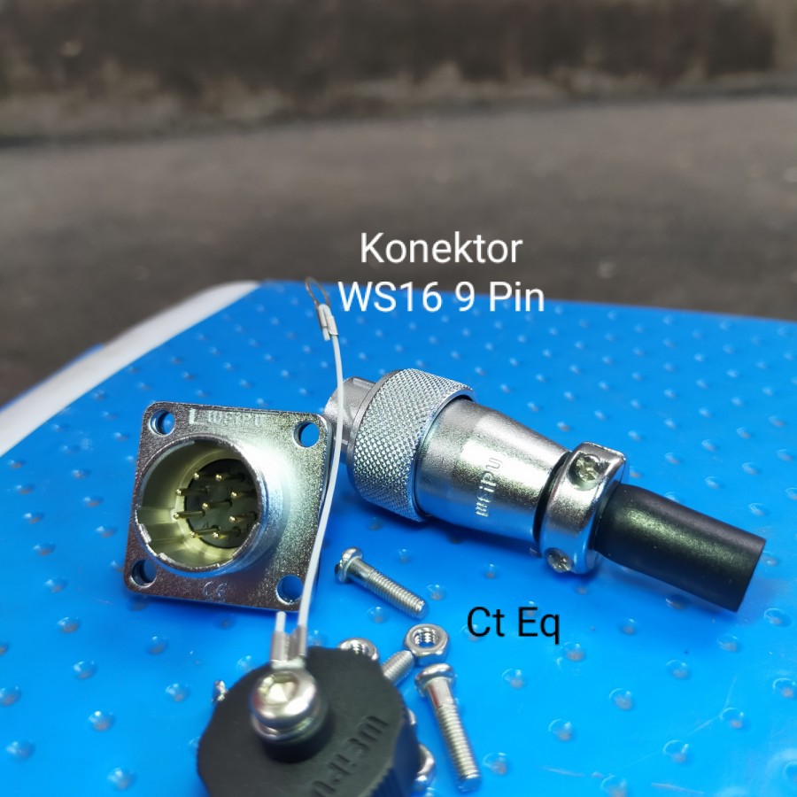 Jual Connector WS16 9 Pin Plug dan Socket Kabel Panel Mount konektor 9 ...