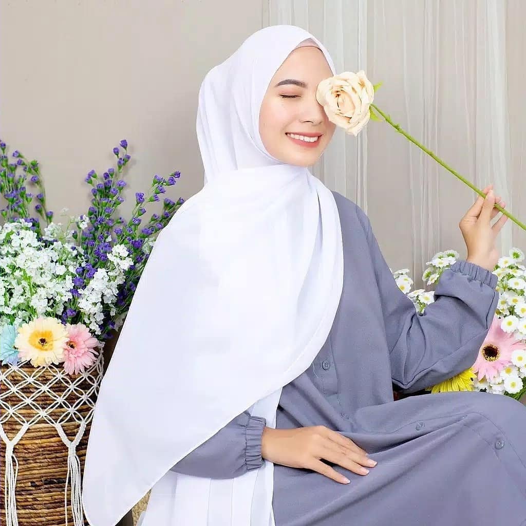 Jual kerudung jilbab PASHMINA segi empat panjang bahan CERUTY babydoll ...