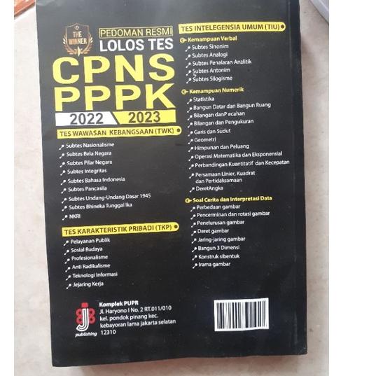 Jual Recomended Buku Pedoman Resmi Lolos Tes Cpns Pppk 2022 2023