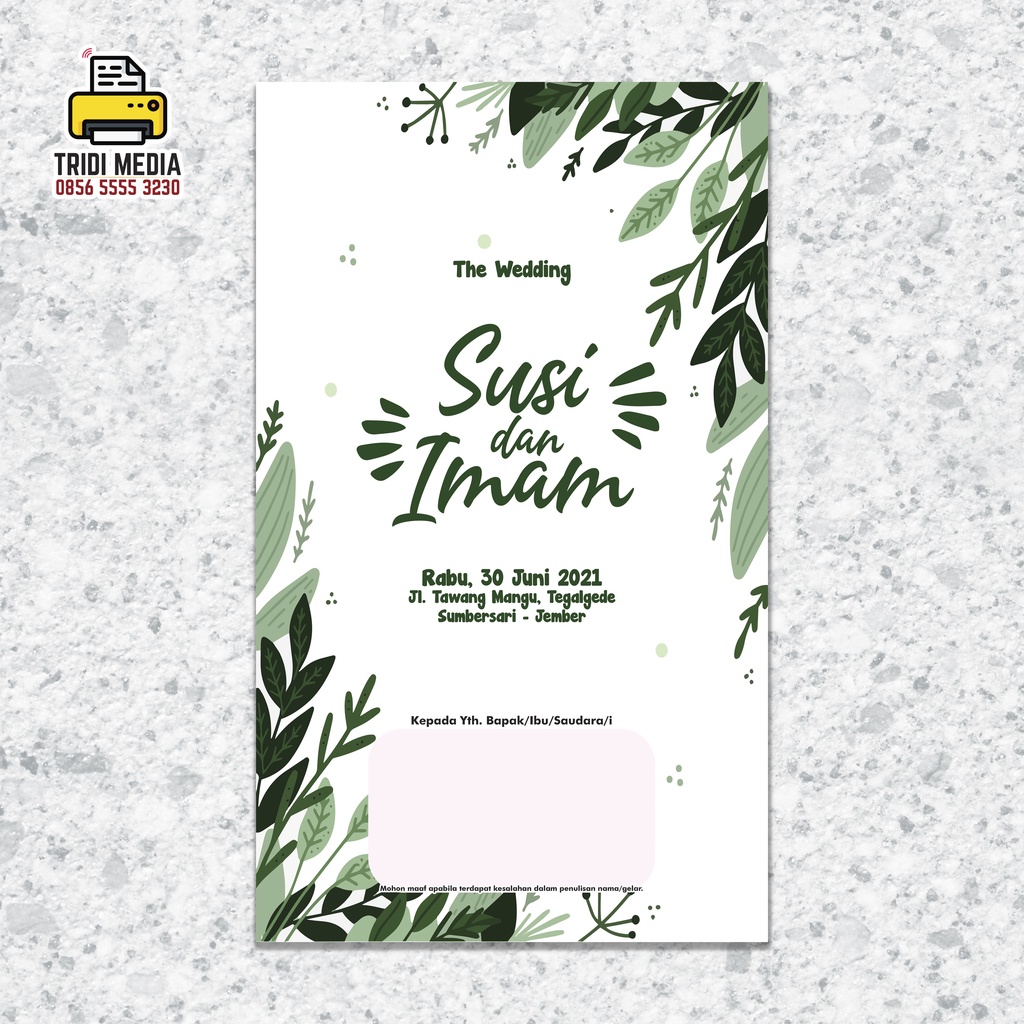 Jual UNDANGAN TRIDI 1, KATALOG TRIDI | Shopee Indonesia