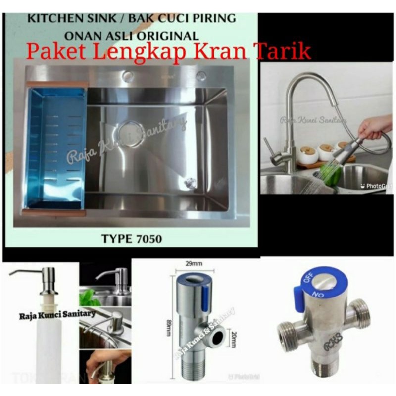 Jual ONAN Kitchen Sink 7050 ONAN 1 Lubang/Paket Lengkap Kitchen Sink ... Jual ONAN Kitchen Sink 7050 ONAN 1 Lubang/Paket Lengkap Kitchen Sink ...