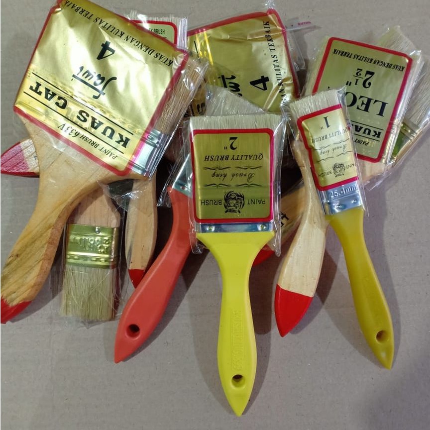 Jual Kuas Tembok Kuas Cat Kuas Kayu dan Plastik Kuas Berbagai Varian ...