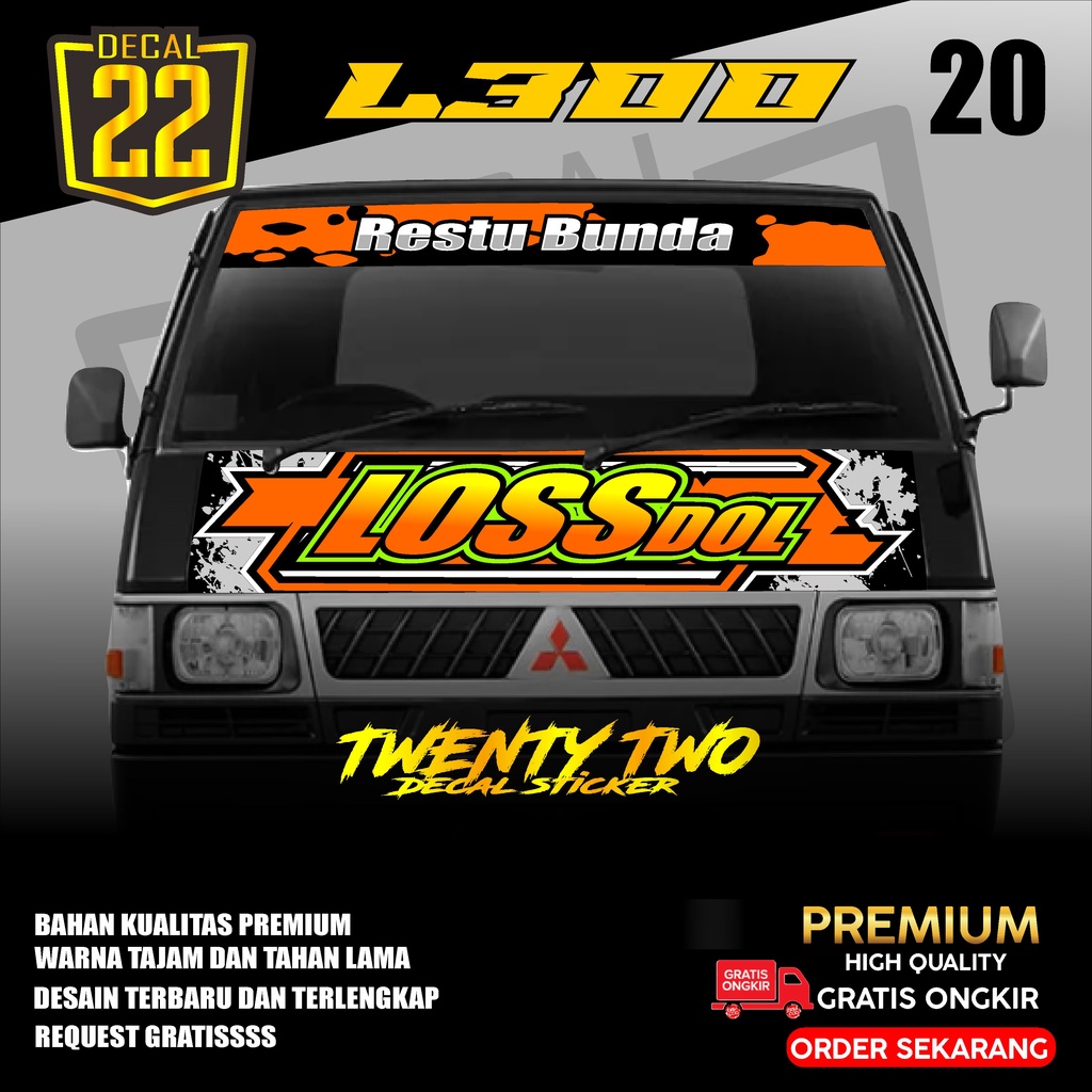 Jual STIKER DECAL KABIN DEPAN L300 ,DECAL STIKER L300 KODE 20 Podo ...